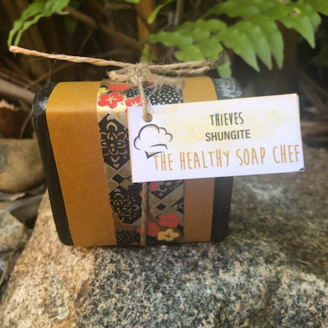 Thieves Shungite I Protective Natural Soap I The Healthy Soap Chef