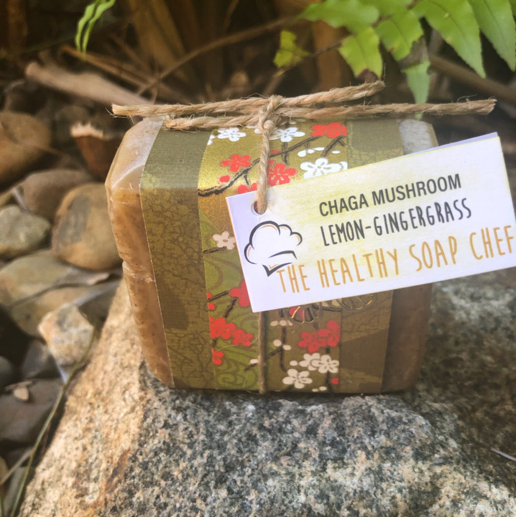 Lemon Gingergrass Chaga Natural Soap I Acne Prone Skin – The Healthy ...