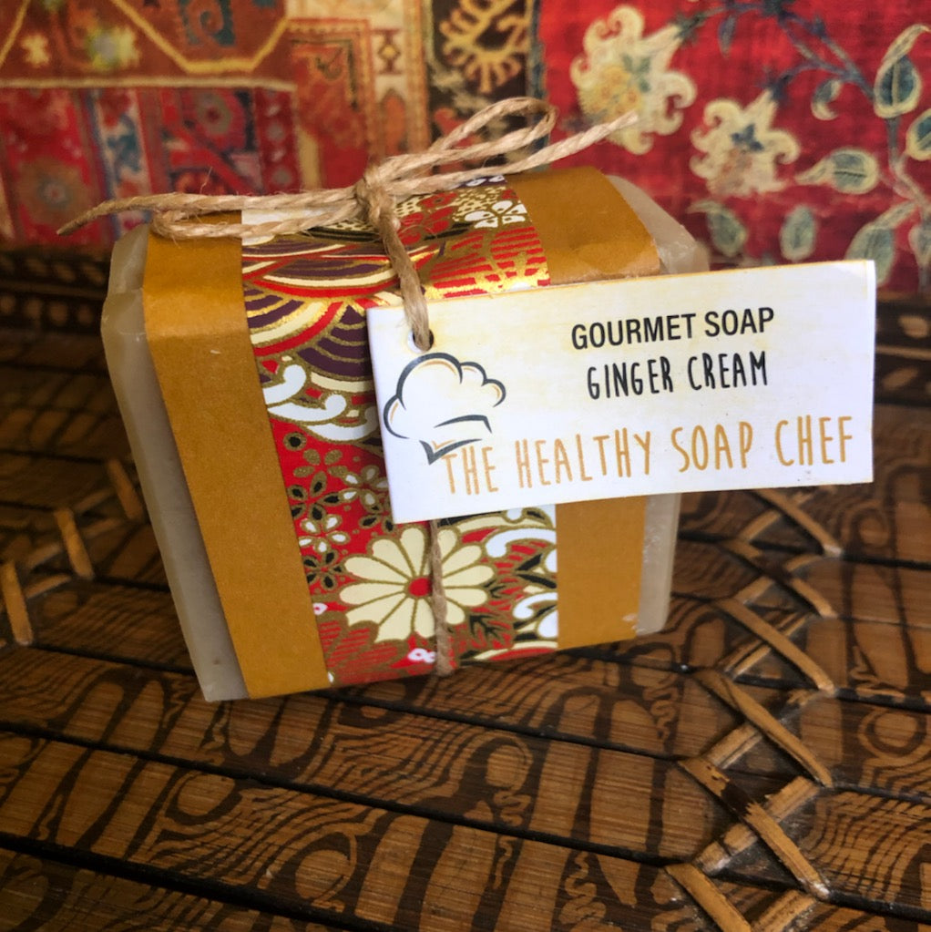 Ginger Cream Gourmet Chaga Soap I The Healthy Soap Chef